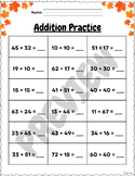 2 Digit Addition Worksheets With Answer Key | Math Worksheets | Fall
