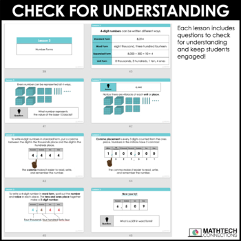 3rd Grade Math Editable PowerPoint Lessons - Place Value & Rounding Numbers