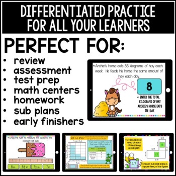 3rd grade Measurement & Data Boom Deck Bundle by Setting the Standard