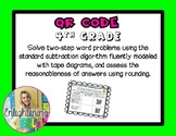 4th Grade Math, QR Code- Solve Two-Step Word Problems by Enlightening ELLs