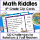 4th Grade Mental Math Enrichment & Challenge - Critical Thinking Clip Cards