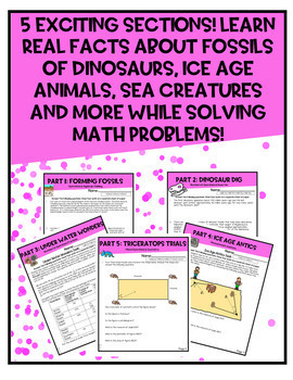 4th Grade Math Story Problems & Tasks | Fourth Grade Math Prehistoric ...