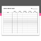 5 Days Sign In / Sign Out Sheet, Printable Sign In/Out Template, PDF File