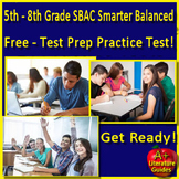 5th 6th 7th 8th Grade SBAC Smarter Balanced Free Practice Test CAASPP ...