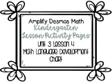 Desmos Math Unit 3 Math Language Development Poster by Hannah Fuller
