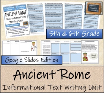 Ancient Rome Timeline & Activity Bundle Digital & Print | 5th Grade ...