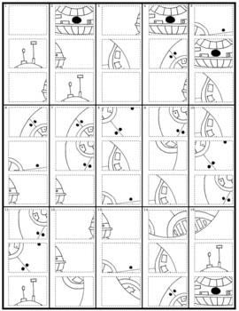 STAR WARS BB-8 Grid Drawing Math Puzzle SINGLE DIGIT MULTIPLICATION