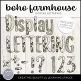 BOHO FARMHOUSE Display Lettering | Custom Classroom Display | Neutral Decor