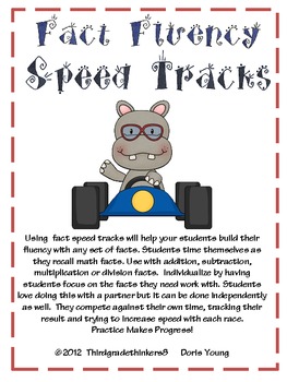 Basic Math Facts: Building Math Fluency with Speed Tracks by Doris Young