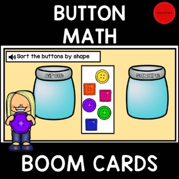 Boom Cards™ Button Math Distance Learning by KidCrafters | TPT