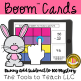 Boom™ Cards Spring Add and Subtract 2 Digits Mystery Reveal Grade 2