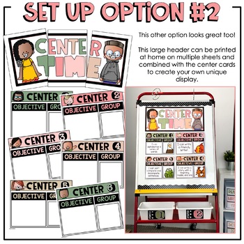 Center Rotation Chart | Boho Theme by Learning in Wonderland | TPT