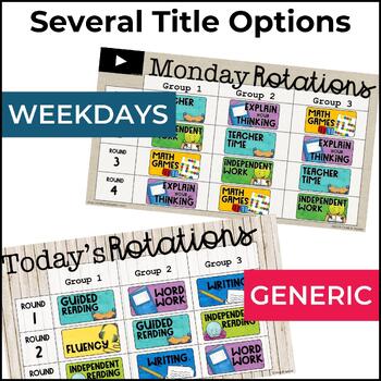 Center Rotation Slides - Reading & Math Digital Center Rotation Charts ...