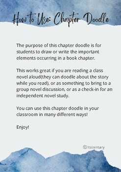 Chapter Visualization/Summary by Itslmntary | TPT