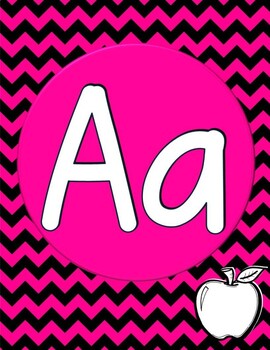 Chevron Fun | Alphabet Posters by Thee Teacher That Sparkles | TPT