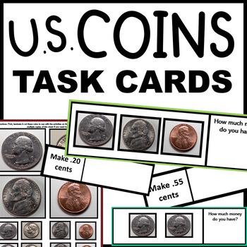 U.S. Coins Activity | Labeling, Counting & Making Change | Financial ...