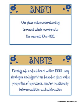 Common Core Quick Reference/Cards Math: No. & Operations Base Ten and ...