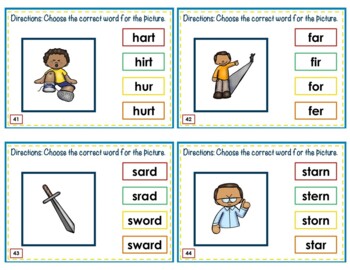 Control R Word Decoding Digital BOOM & Task Cards Distance Learning