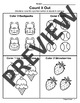 Early Math Skill Worksheets for Autism: Counting, Match Number to ...