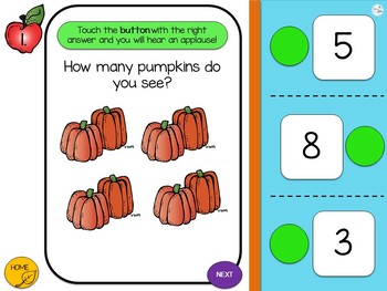 Counting Missing Numbers Interactive Game Halloween Math Kindergarten ...