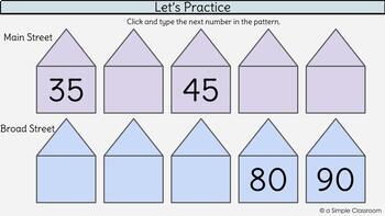 Counting Patterns Interactive Slides (Lesson 1.8 & 1.9 Go Math) *Editable*