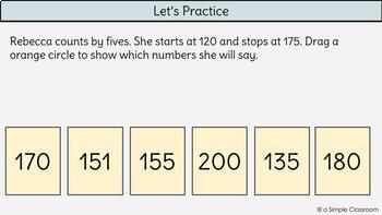 Counting Patterns Interactive Slides (Lesson 1.8 & 1.9 Go Math) *Editable*