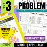 3rd Grade Spring STAAR Word Problems: Daily State Test Prep Review ...