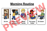 Daily Routine Visual | Morning Routine Chart (Color and B&W) Mini ...