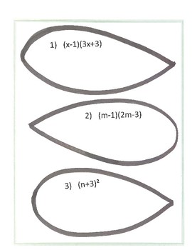 Easter Alegebra Activity Spring Polynomial Flower Project | TPT