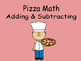 Distance Learning Pizza Math Adding & Subtracting (Google Slides)