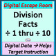 Division Game Math Fact Practice - Division Practice Digital Task Cards ...