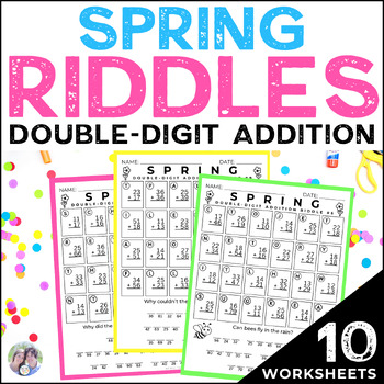 Double digit addition riddles | TPT