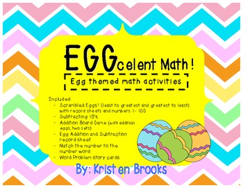 Addition With Plastic Easter Eggs Teaching Resources | TPT