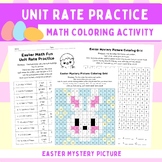 Easter Unit Rate Practice | Color by Code Math Activity | Spring Math ...