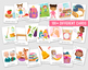 Editable Chore Chart Printable Routine Cards Kids Reward Chart Daily ...