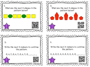 EnVision Math Topic 2 Task Cards - QR Code Option! by Loving Fourth