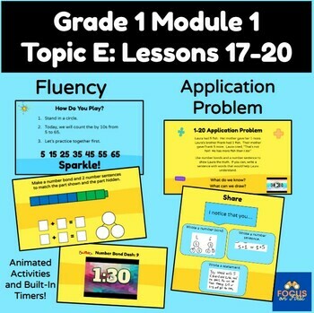 Engaging Math Grade 1 Module 1 Lesson Slides - Topic E Lessons 17-20