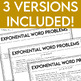 Exponential Functions and Expressions Unit - Notes Lessons, Worksheet ...