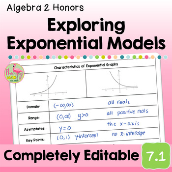Exploring Exponential Models (Algebra 2 - Unit 7) | TPT