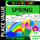 FREE Spring Math | Spring Color by Code | Place Value | NO PREP by HeleneTm