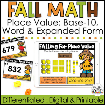 September 2nd Grade Fall Math Activity Representing Numbers Word ...