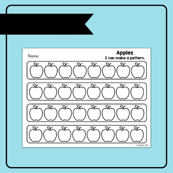 Fall Theme | Patterning | Color Your Own Pattern | Math Pattern