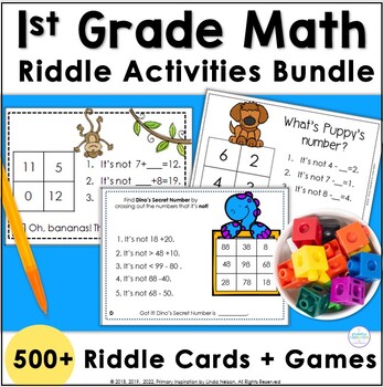 1st Grade Math Enrichment Challenge - Addition Subtraction Place Value ...