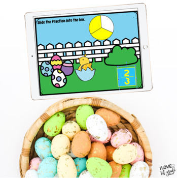Fractions Spring Math First Grade Math by I Love 1st Grade | TPT