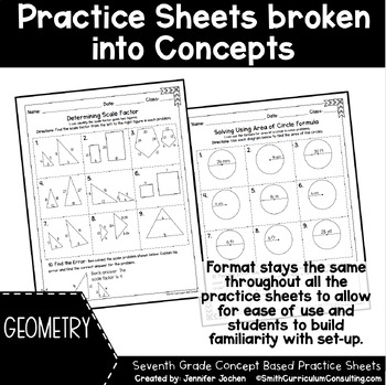 7th Grade Math Homework Sheets Geometry - Math Worksheet Area Volume