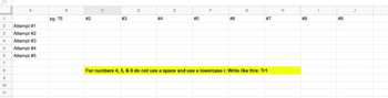 Go Math Grade 4 Chapter 4 Homework Google Sheets Answer Check | TPT