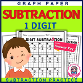 Engaging Kindergarten Graph Paper Subtraction Worksheets for Easy Math ...