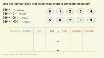 HMH Into Math Grade 5, Module 17 Lesson 1, Decimal Division Patterns