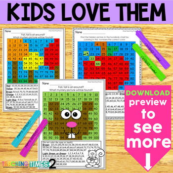 HUNDREDS CHART- SEPTEMBER - Fall Math Activity - with Digital Resources