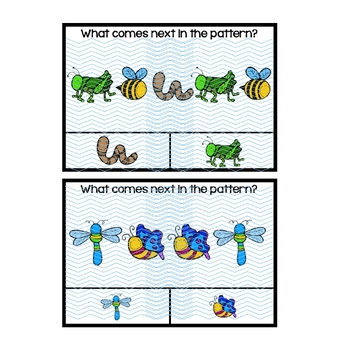 Insect Study Task Cards, Bug Task Box, Insect Bug Patterns Math Center ...